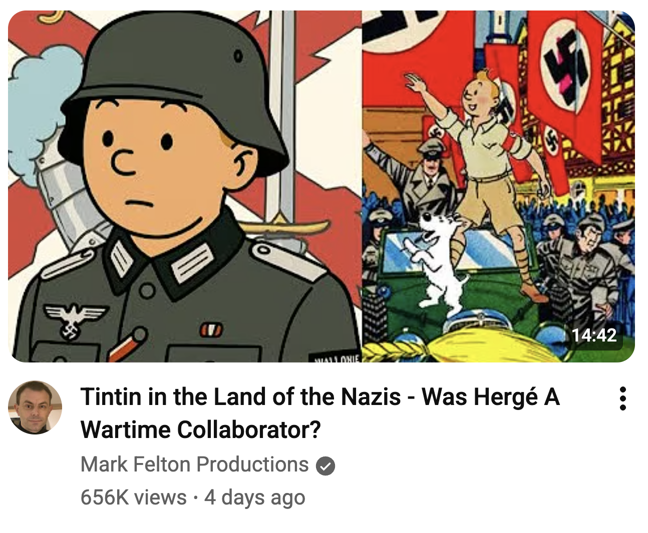 A Tintin Prank Ends Up in a Mark Felton Video Essay – Limited Hangout